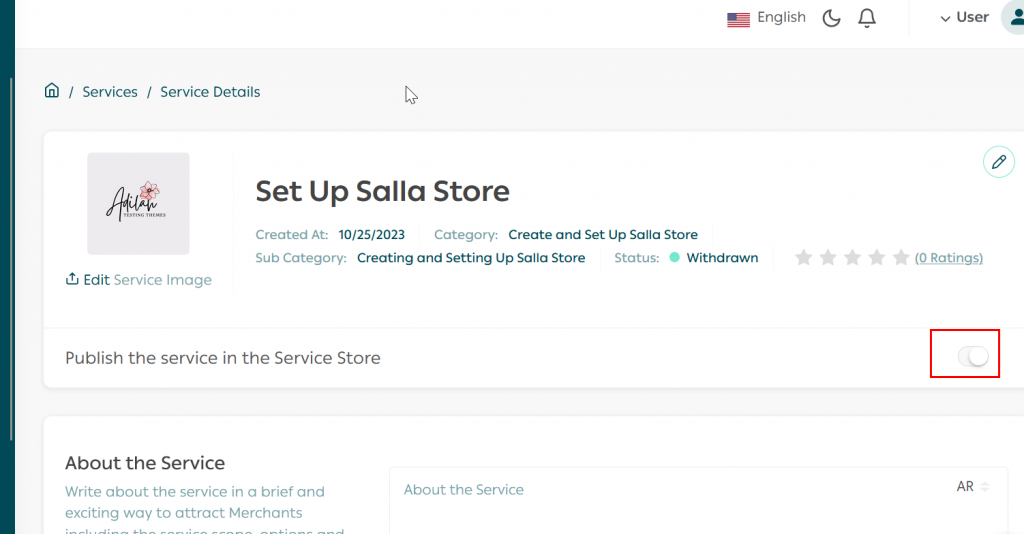 Best Practices to Complete Service Details - Salla Developers